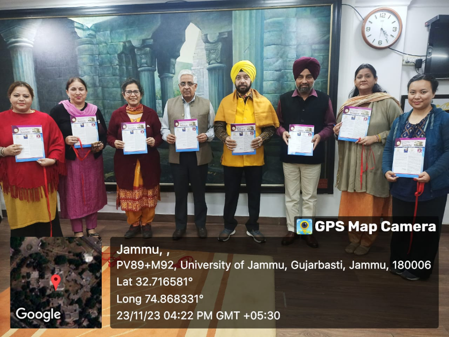 VC, JU releases the Newsletter of the Centre for Women’s Studies, JU | Jammu University